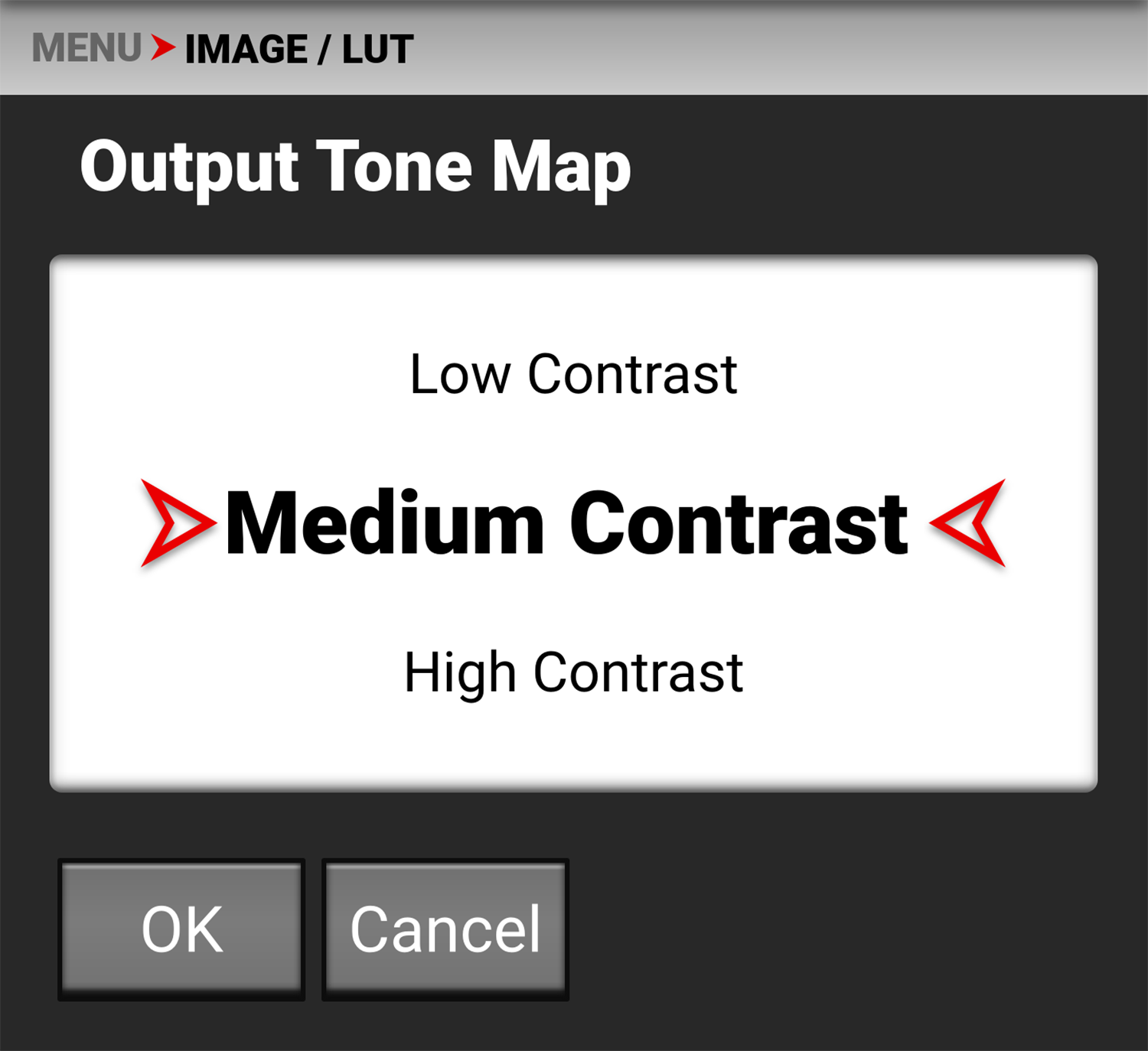 Output Tone Map