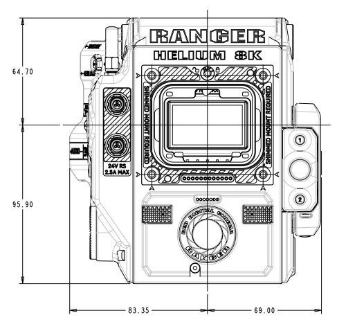 RED RANGER HELIUM with Gold Mount