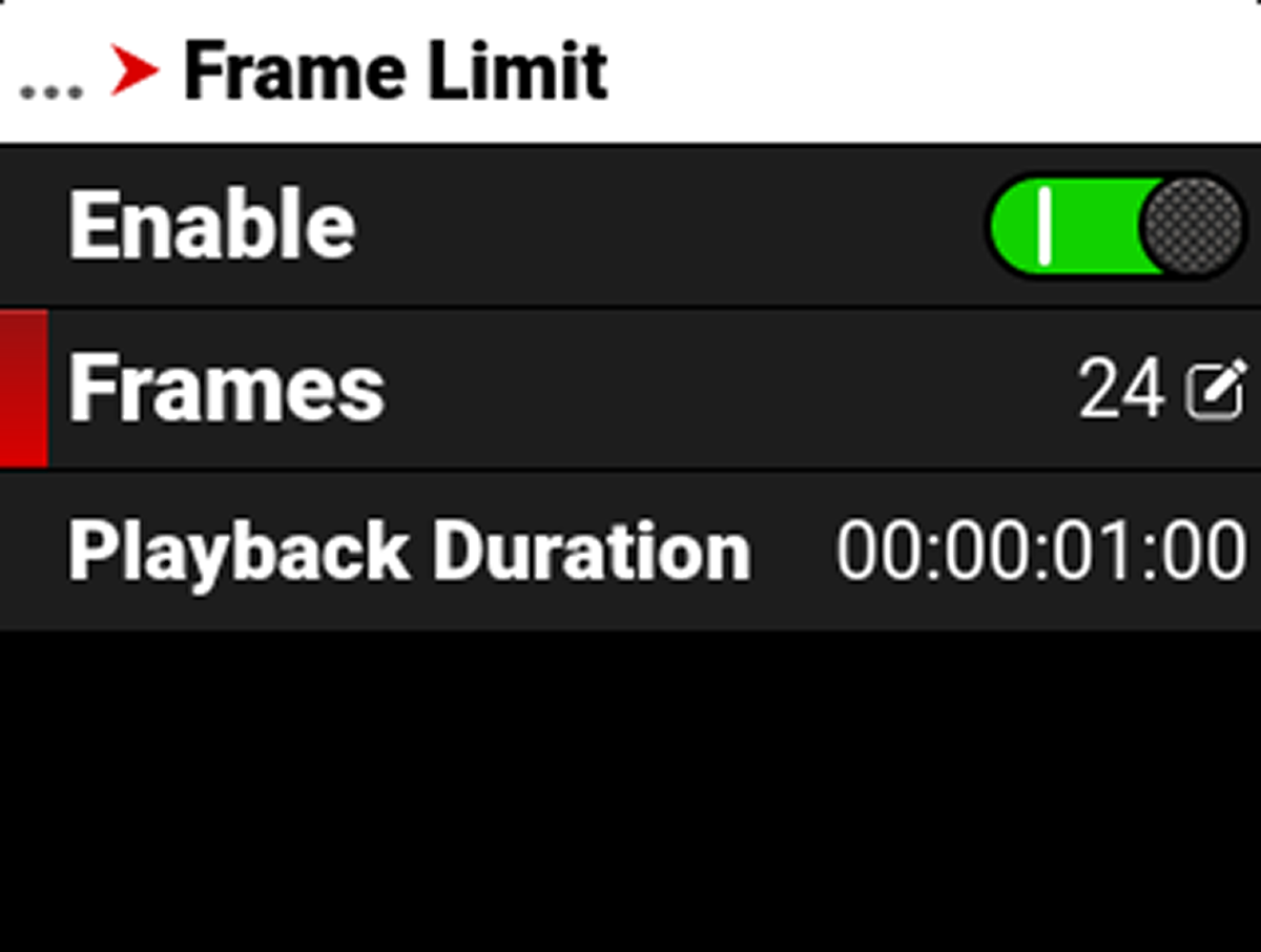 Frame Limit