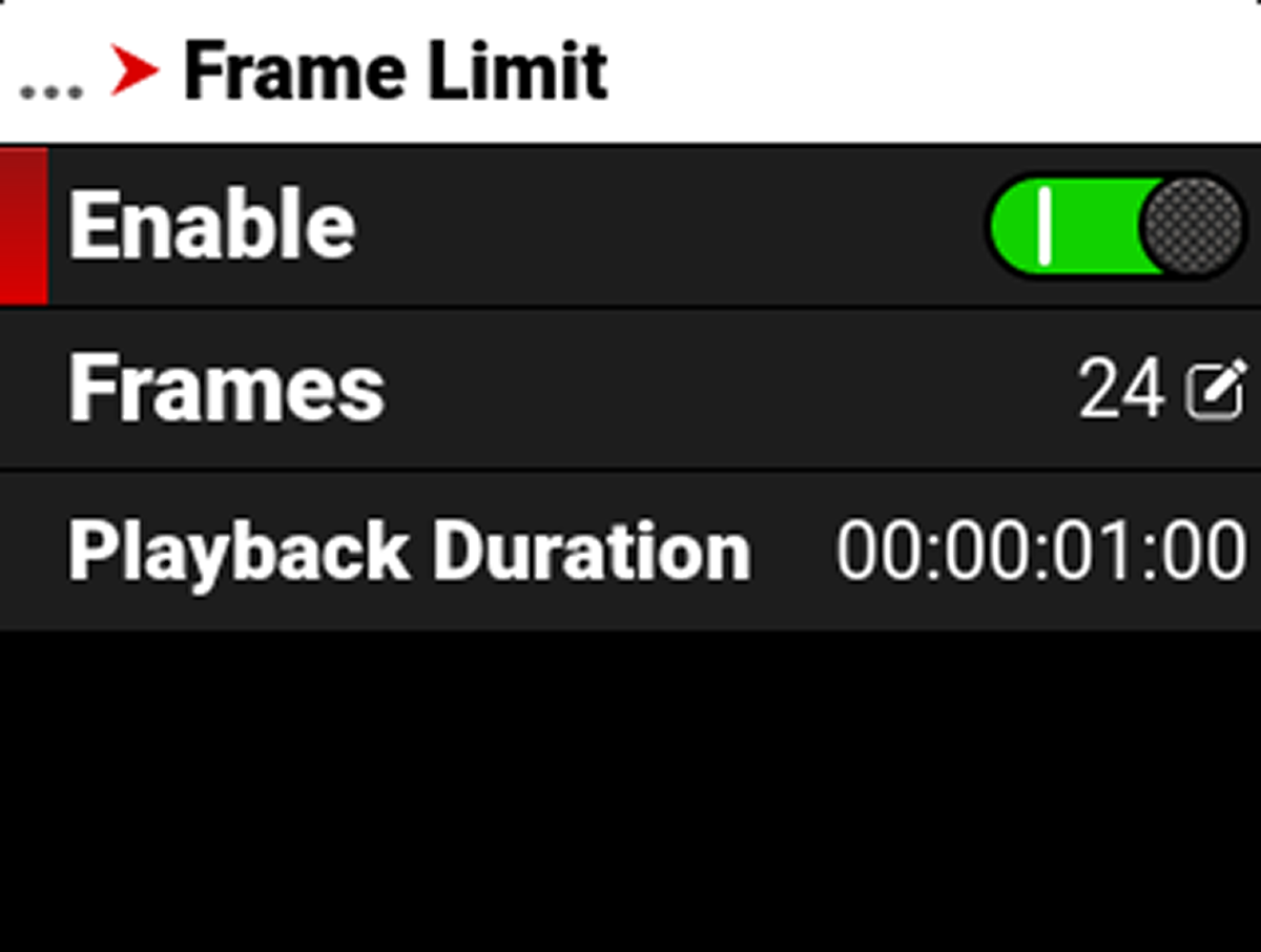 Frame Limit