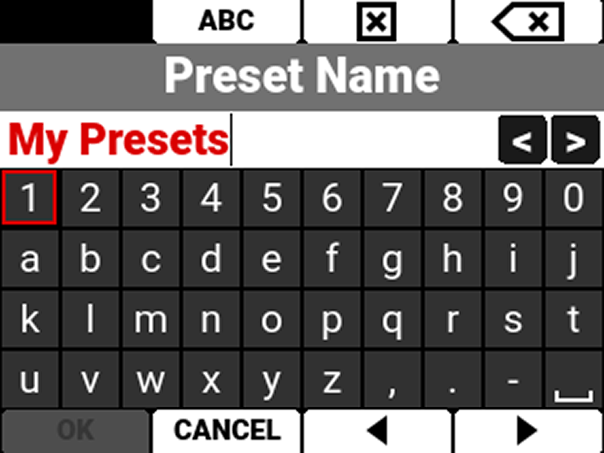 Presets