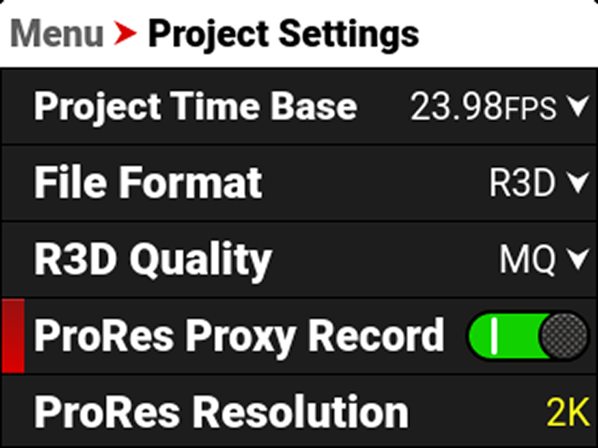ProRes Proxy Record