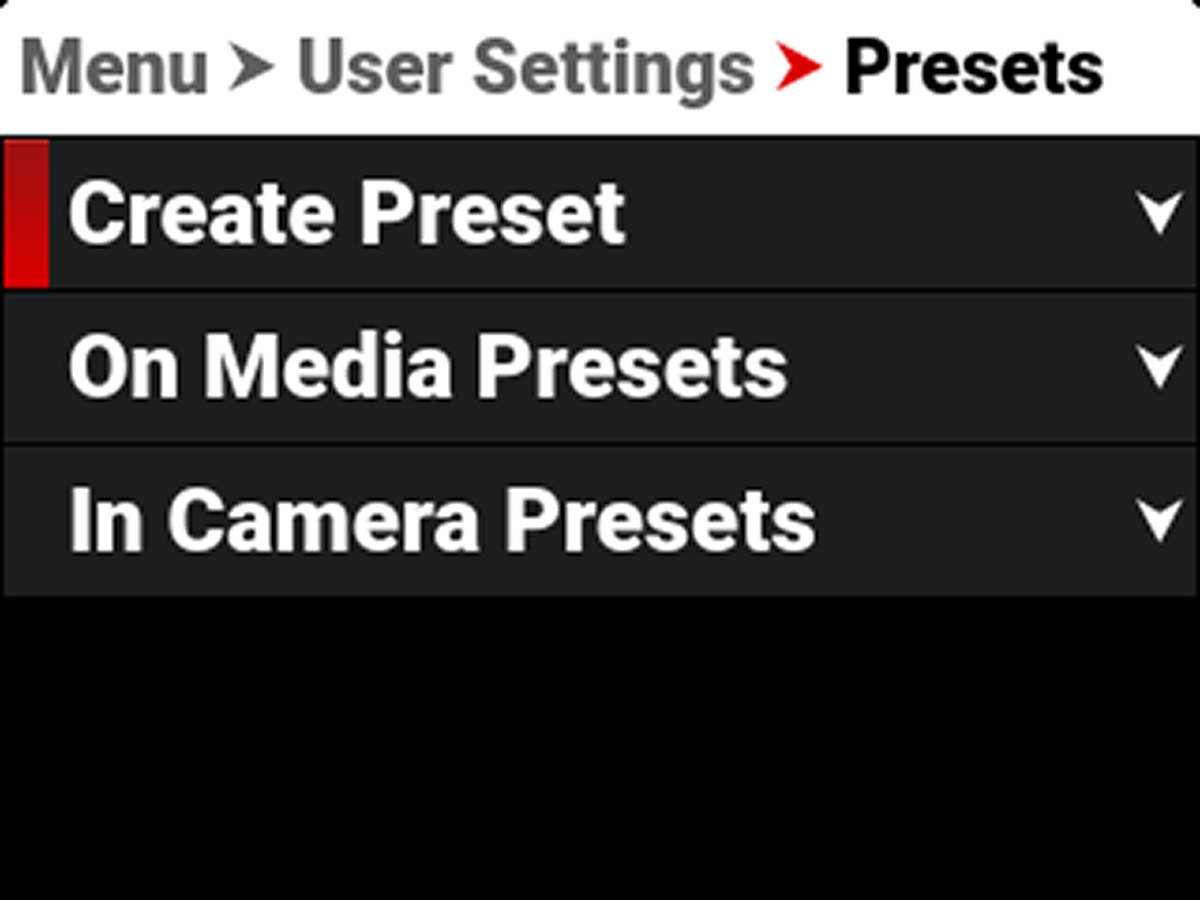 Presets